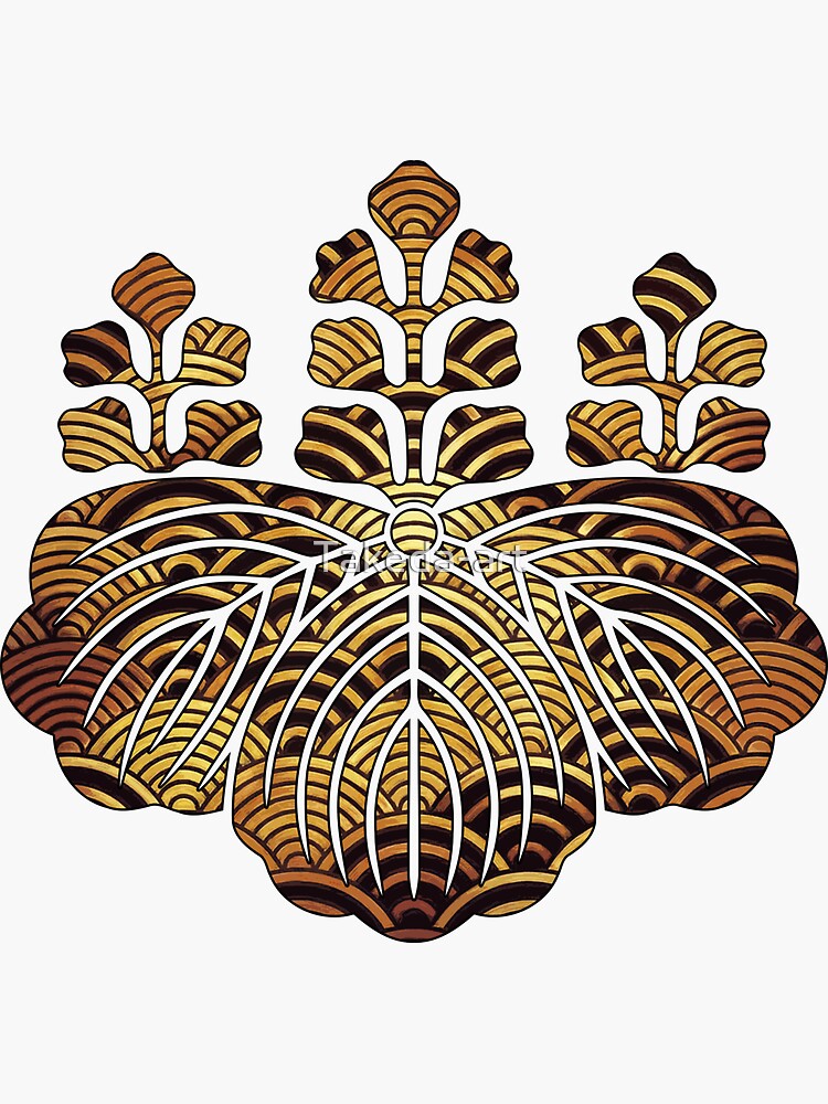 "Toyotomi Samurai Kamon Goshichi Kiri" Sticker for Sale by Takeda-art ...