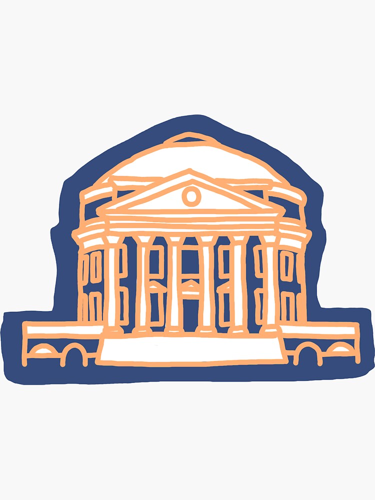 "UVA Rotunda" Sticker for Sale by nealonm | Redbubble