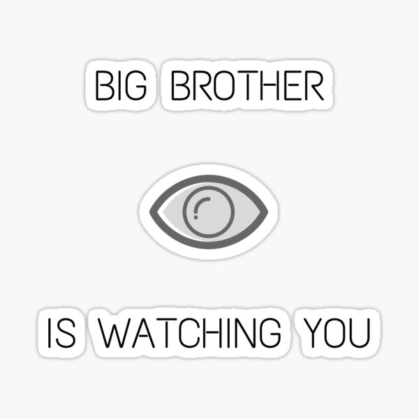 "Big Brother Is Watching You - 1984" Sticker by Aphina | Redbubble