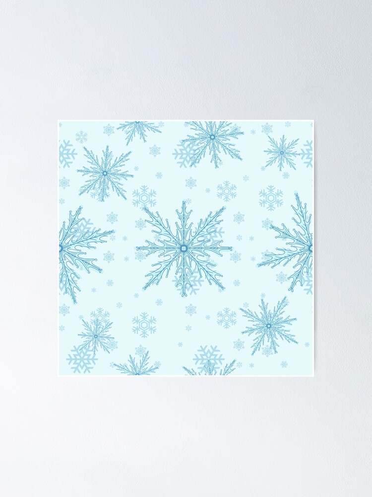 "Snowflakes" Poster for Sale by starsdesigns | Redbubble