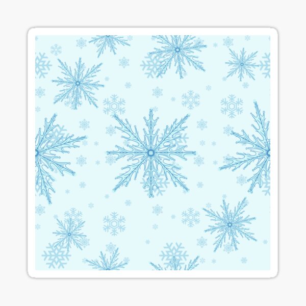 "Snowflakes" Sticker for Sale by starsdesigns | Redbubble