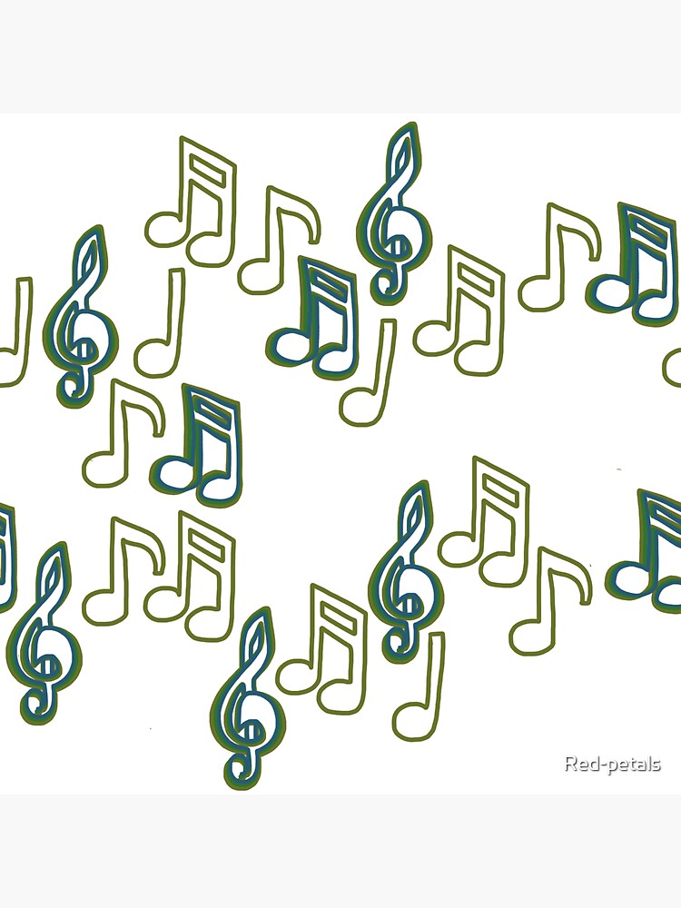 "Musical notes" Sticker for Sale by Red-petals | Redbubble