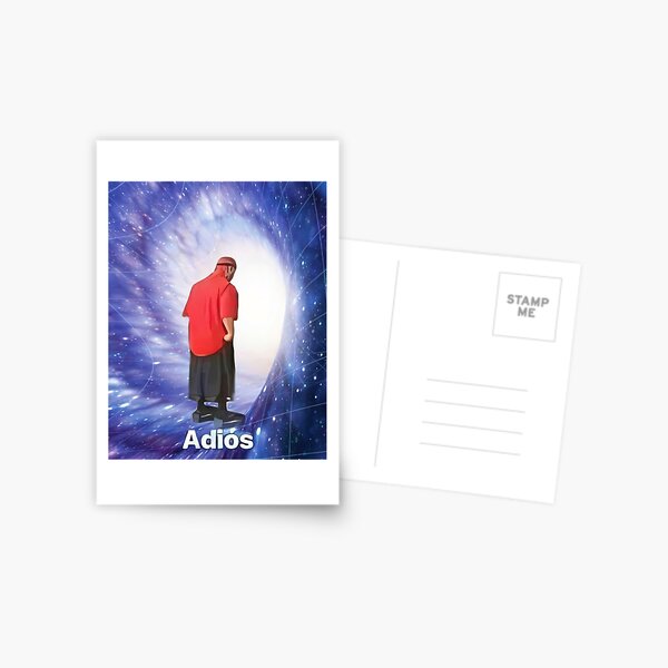 "HQ Adios Wormhole Meme" Postcard for Sale by fomodesigns | Redbubble