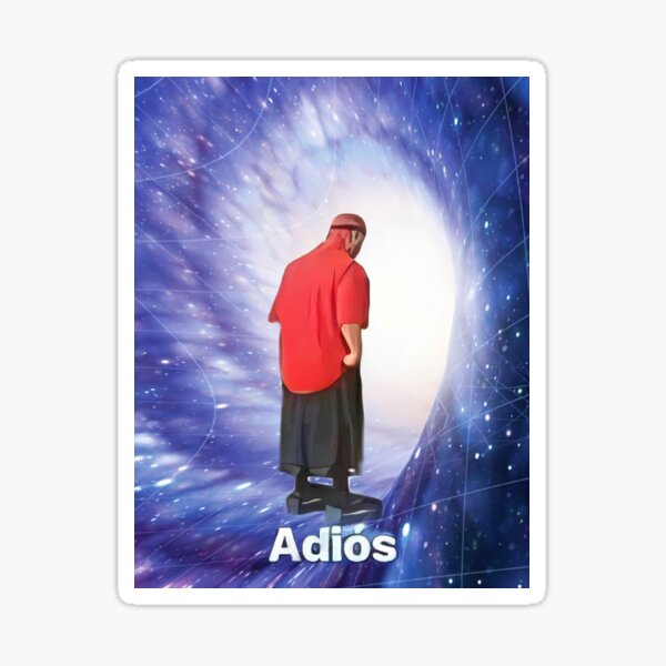 "HQ Adios Wormhole Meme" Sticker for Sale by fomodesigns | Redbubble
