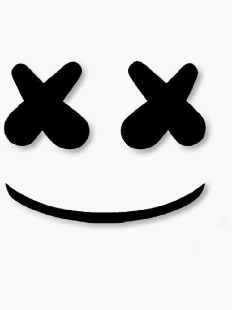 "Marshmello" Sticker for Sale by kznprints | Redbubble