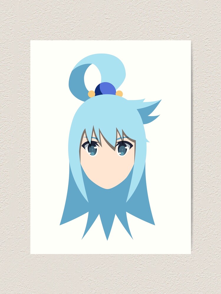 "Aqua Konosuba Simple Vector" Art Print for Sale by AkbarMna | Redbubble