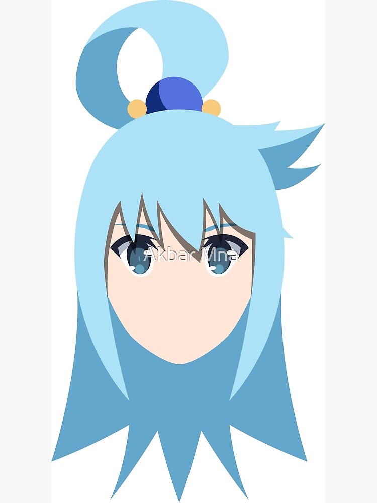 "Aqua Konosuba Simple Vector" Art Print for Sale by AkbarMna | Redbubble