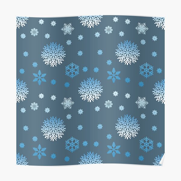 "Snowflakes" Poster for Sale by starsdesigns | Redbubble