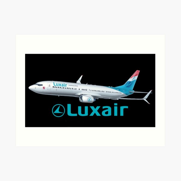 "Luxair Airlines Boeing B737 Airplane " Art Print for Sale by YourLuxuryShop | Redbubble