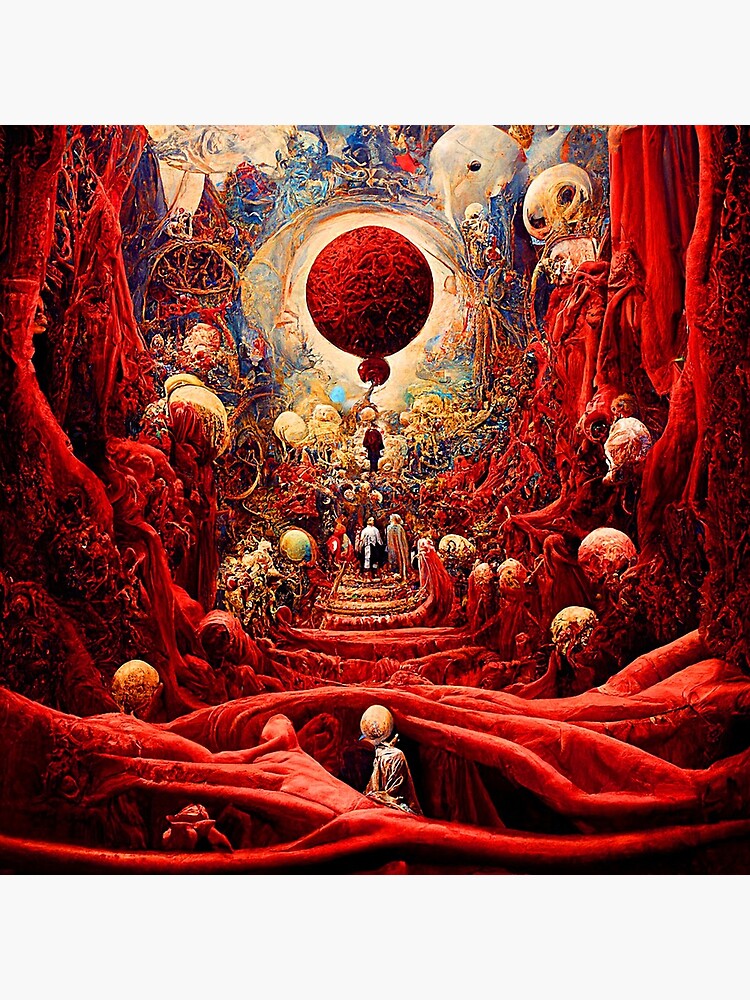 " surrealism intricate a life in red ,surrealism,surrealism art ...