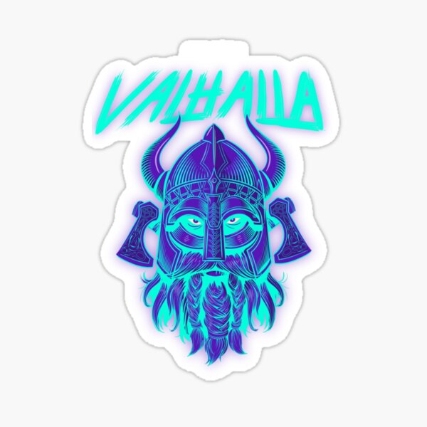 "Raving in Valhalla - Viking" Sticker for Sale by Omniadesignshop ...