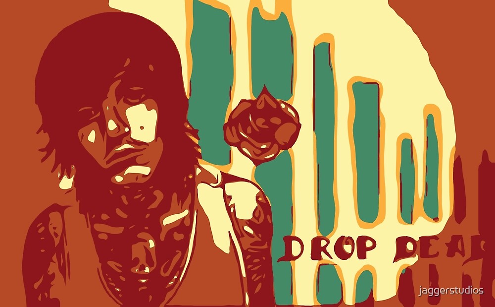 "Oli Sykes Painting Drop Dead " by jaggerstudios | Redbubble