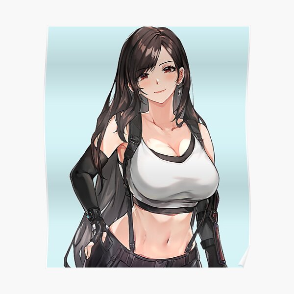 Cute Tifa Lockhart Anime Girl Poster For Sale By Ocaonwan Redbubble