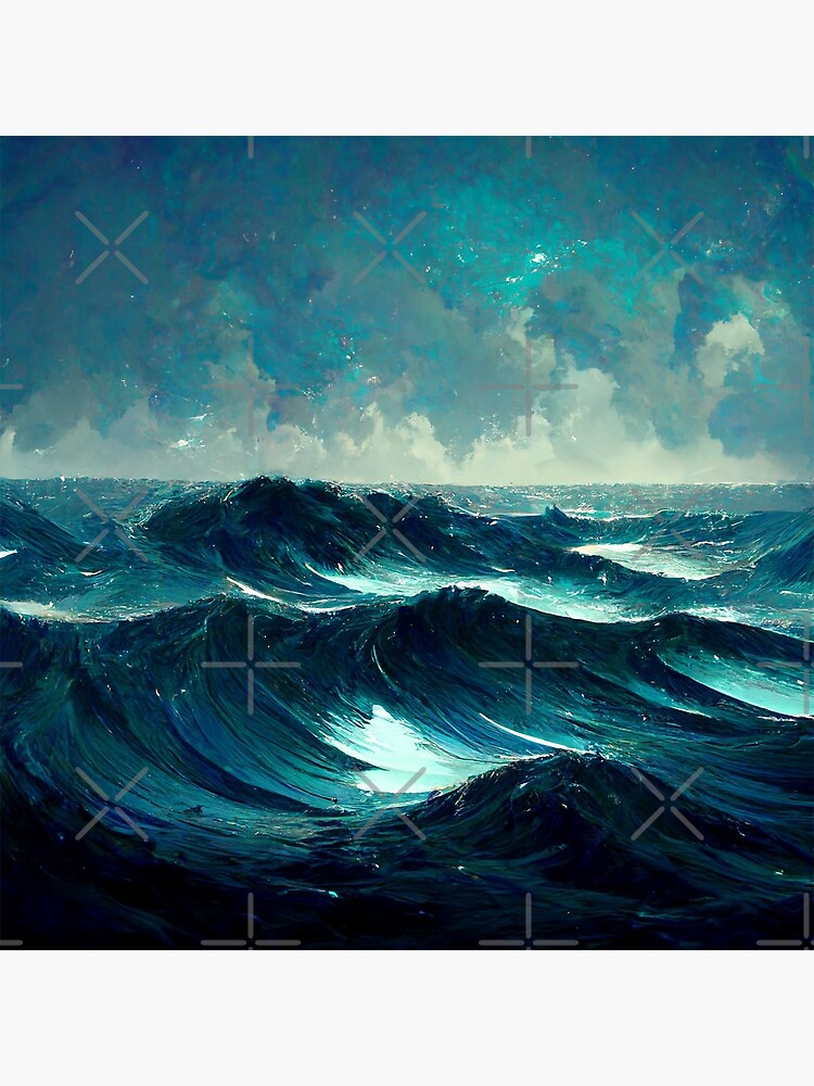 "Ocean Flow Blue Ocean Waves Abstract, Swimming, Travel, Outdoors ...