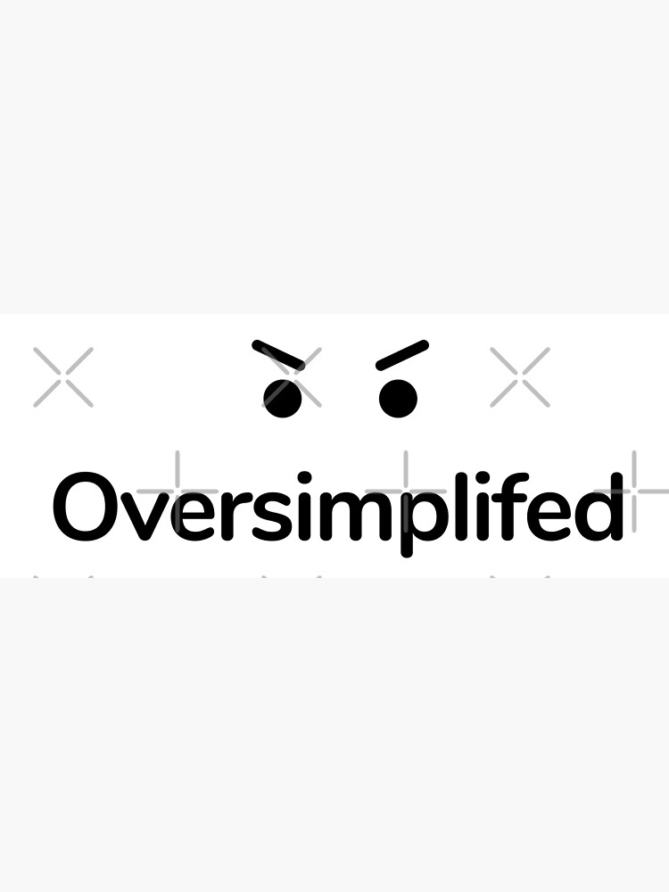 " oversimplified" Poster for Sale by jessdreamarts | Redbubble