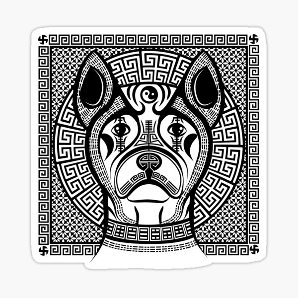 "Vector image of an Chinese dog.Ancient chinese ornament. Chongqing dog ...