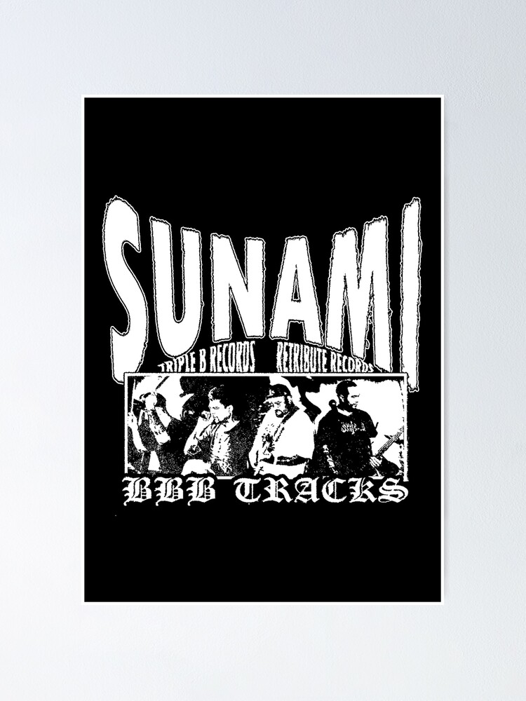 Póster «FAN ART SUNAMI STYLE TRIPLE B TRACKS LOGOTIPO HARDCORE BASADO ...