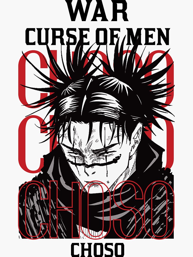 "choso - jujutsu kaisen jjk" Sticker for Sale by aniscribbleart | Redbubble