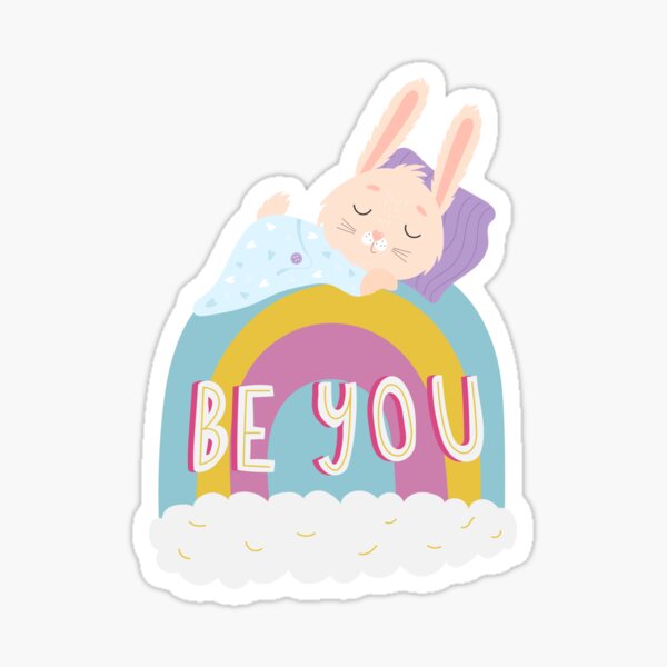 "Kawali Cute Animals Be Happy Cartoon" Sticker for Sale by PerfectBlend ...