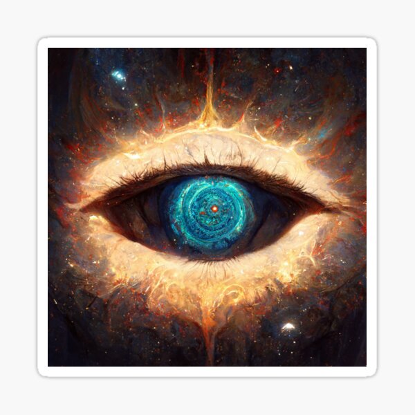 "Cosmic Eye" Sticker for Sale by WraithGaming | Redbubble