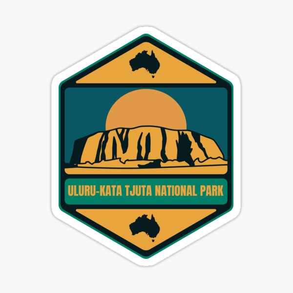 "Uluru-Kata Tjuta National Park" Sticker for Sale by retrotravelart ...