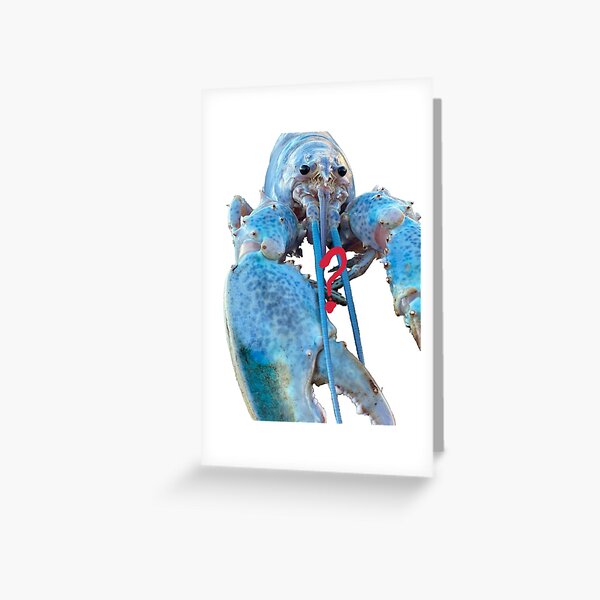 "blue lobster jumpscare meme" Greeting Card for Sale by Sr-vinnce ...