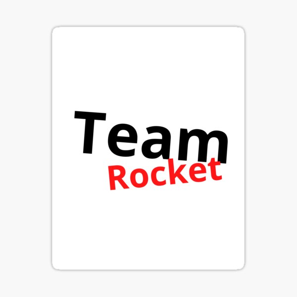 "Team Rocket" Sticker for Sale by Skmarque | Redbubble