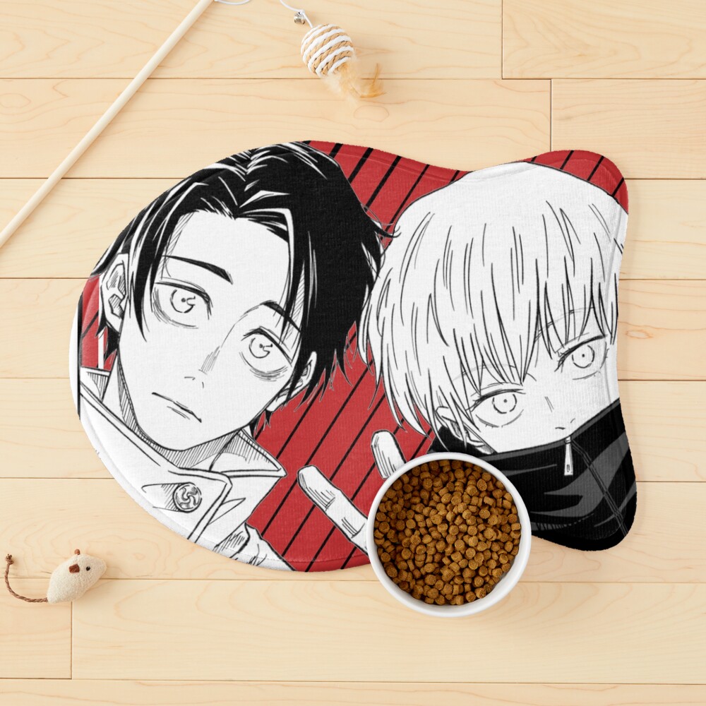 "kawaii Yuta Okkotsu and Toge Inumaki peace sign - jjk cool black and ...