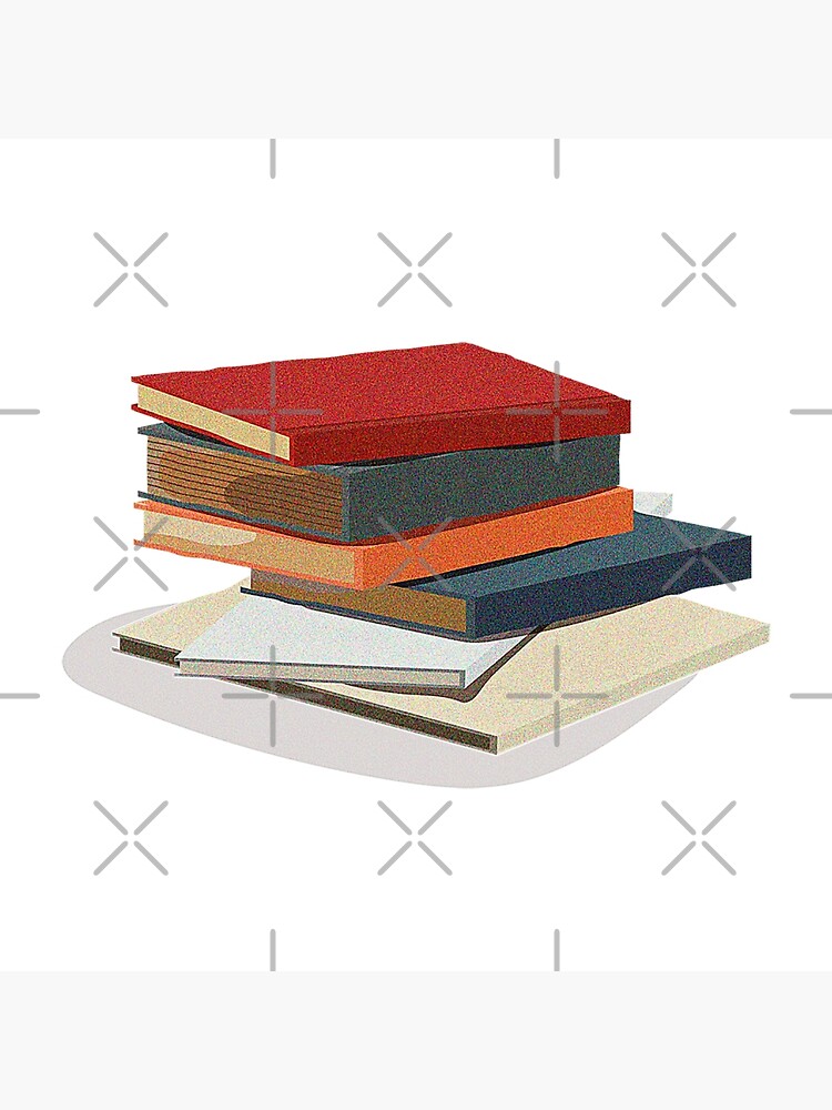 "classic book stack sticker" Poster for Sale by springnature | Redbubble