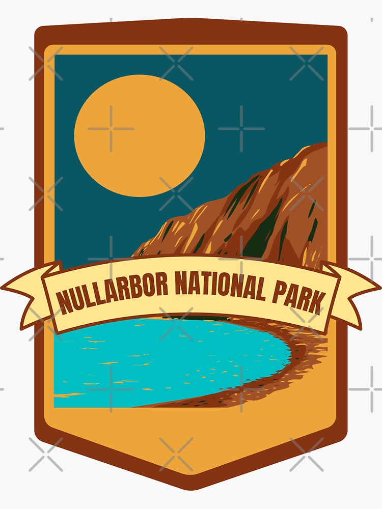 "Nullarbor National Park" Sticker for Sale by retrotravelart | Redbubble