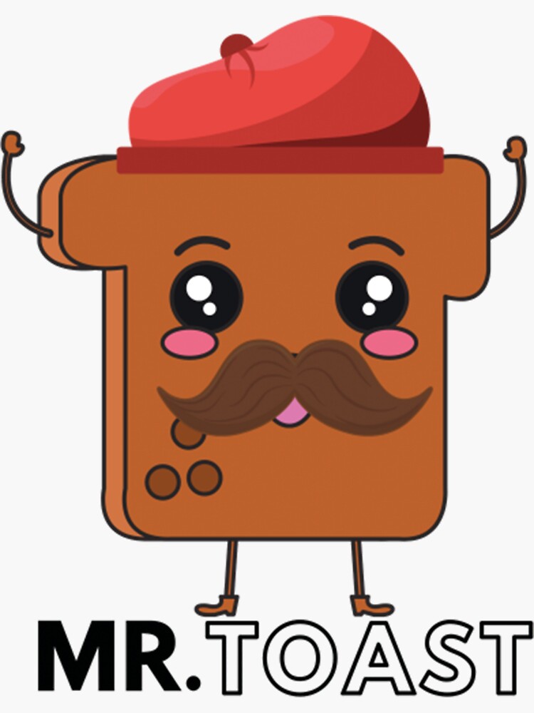 Pegatina «Meme French Toast Tostadas disfrazadas de dibujos animados ...