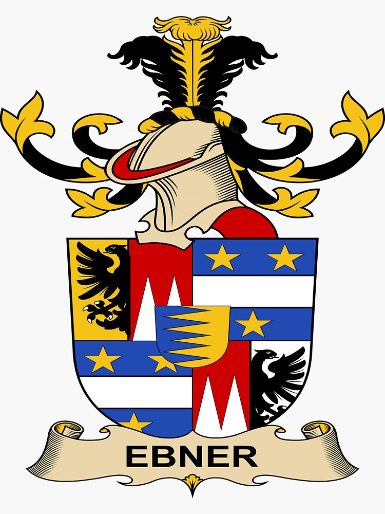 "Ebner " Sticker by HaroldHeraldry | Redbubble