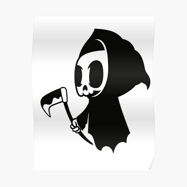 "Grim Reaper Sticker Car Decal " Poster for Sale by windowdecals ...
