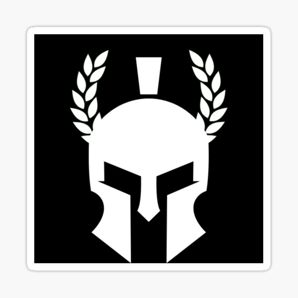 "Roman Gladiator Warrior and Emperor B/W design" Sticker for Sale by ...