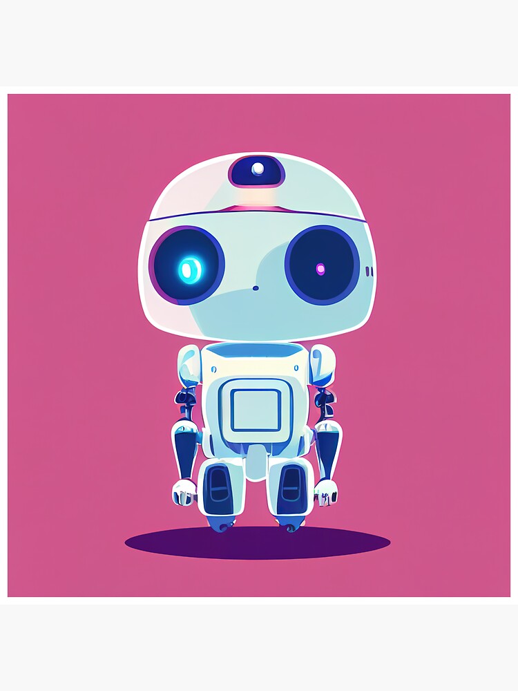 "mini-bot 017" Sticker for Sale by chaosWyrX | Redbubble