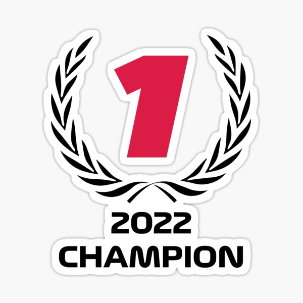 "Formula One Champion 2022" Sticker for Sale by Xeroxin | Redbubble