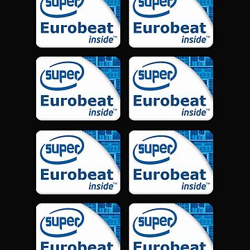 "Super Eurobeat inside 8 pack" Sticker for Sale by shiba9 | Redbubble