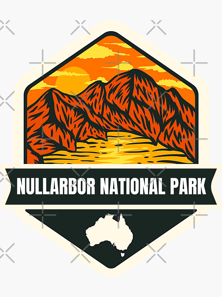 "Nullarbor National Park" Sticker for Sale by retrotravelart | Redbubble