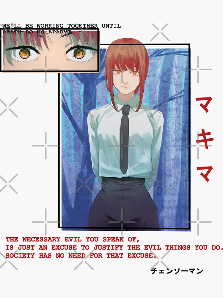 "Makima Design" Sticker for Sale by Pengun | Redbubble