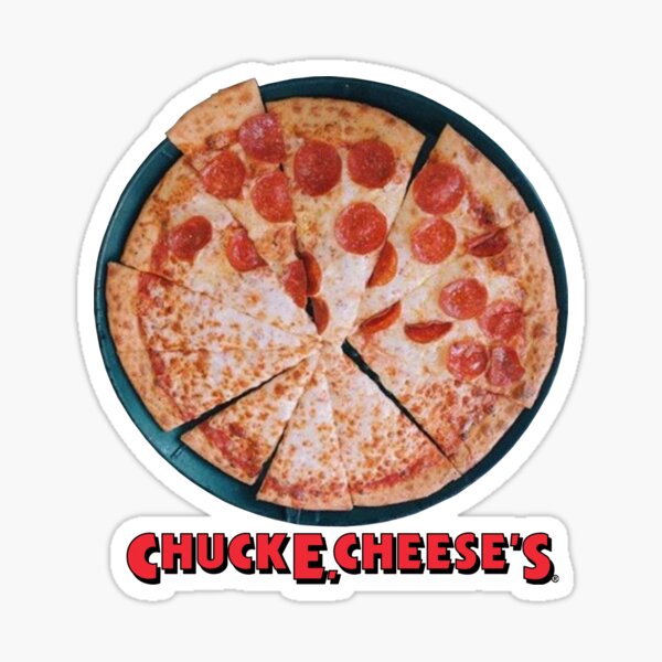 "Chuck-E-Cheese Pizza " Sticker for Sale by sam-bre | Redbubble