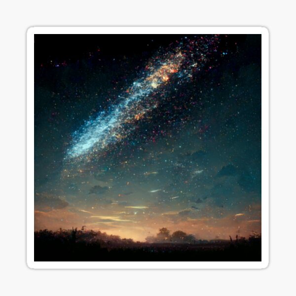 "Milky Way" Sticker for Sale by AiFantasy | Redbubble