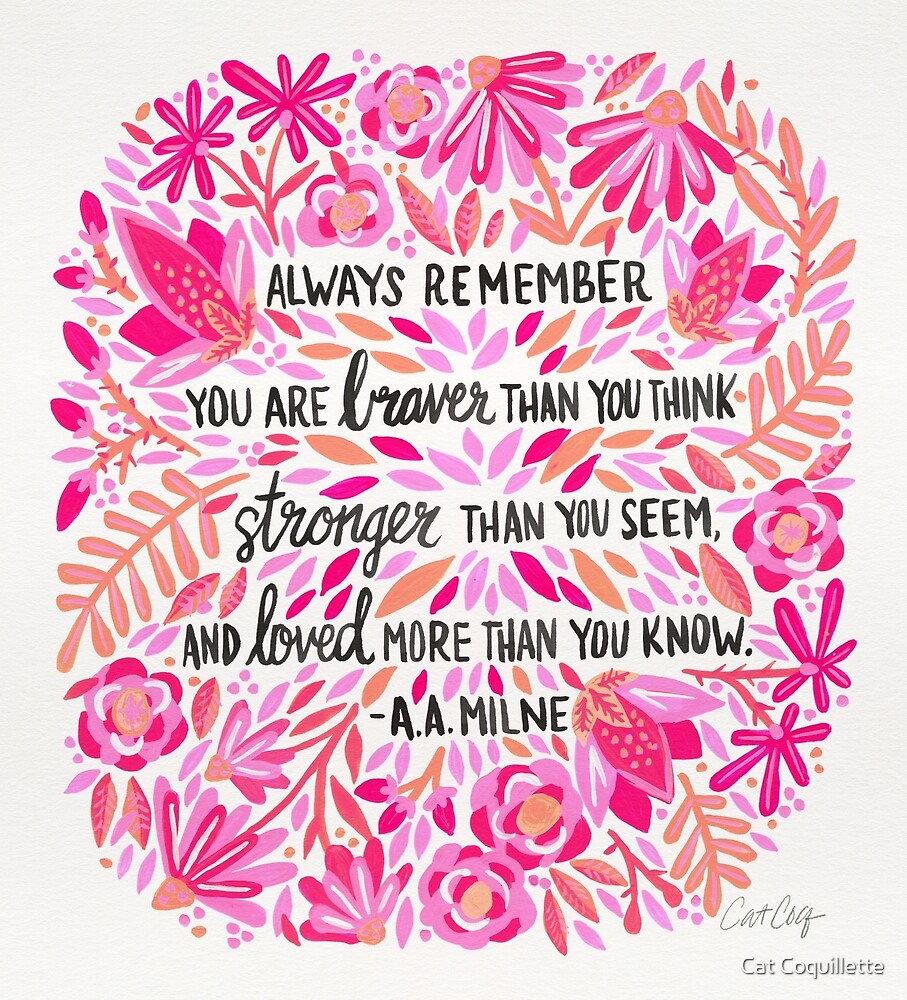 "Always Remember – Pink Ombré Palette" by Cat Coquillette | Redbubble