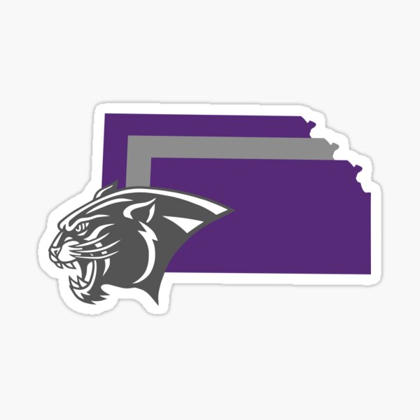 "Kansas Border, Wildcats" Sticker for Sale by LatterDaze | Redbubble