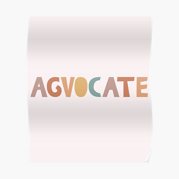 "Agvocate " Poster for Sale by tahaayoub | Redbubble