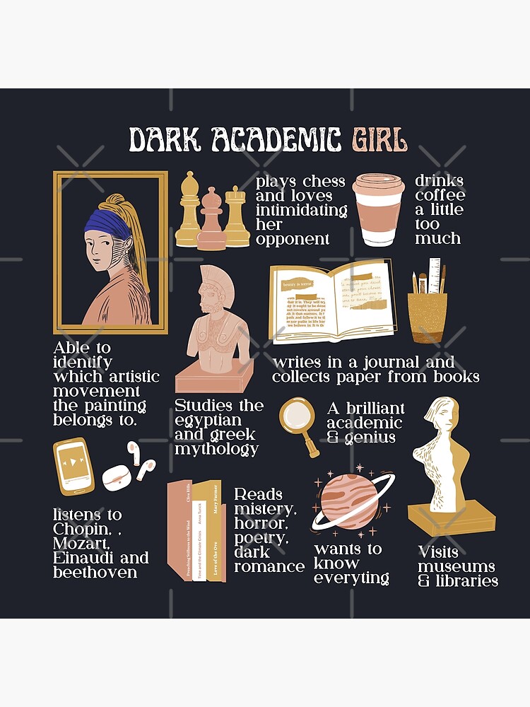 "Dark academic girl - Dark background" Poster for Sale by DarkGiirrll ...