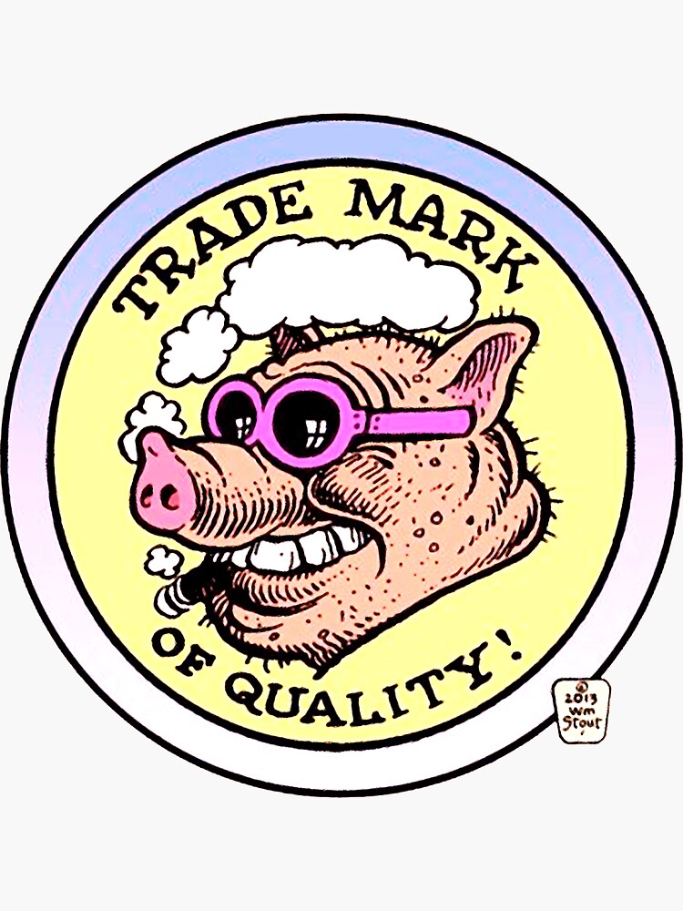"trade mark of quality" Sticker for Sale by si3iy | Redbubble