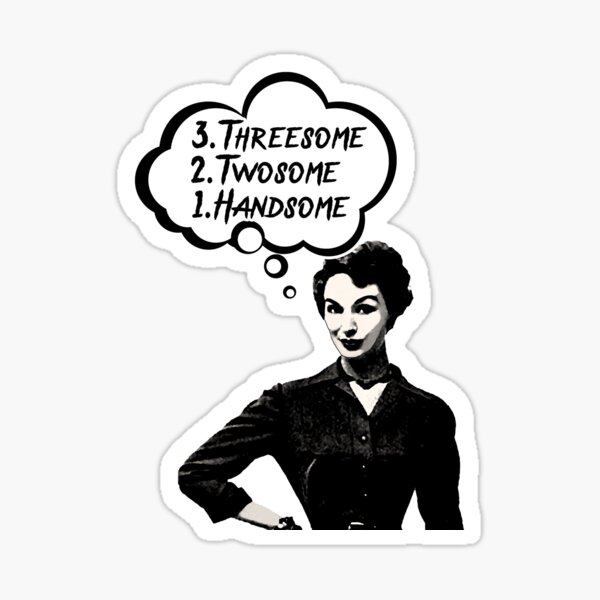 "BEING CALLED HANDSOME " Sticker for Sale by RELIGIONZERO | Redbubble