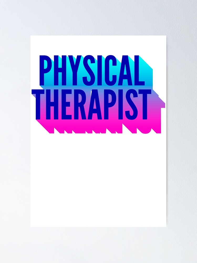 "Physical Therapist With Long Gradient Shadow" Poster for Sale by SVPOD | Redbubble