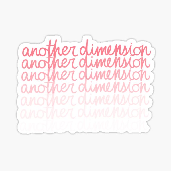 "Another Dimension " Sticker for Sale by aishimation | Redbubble