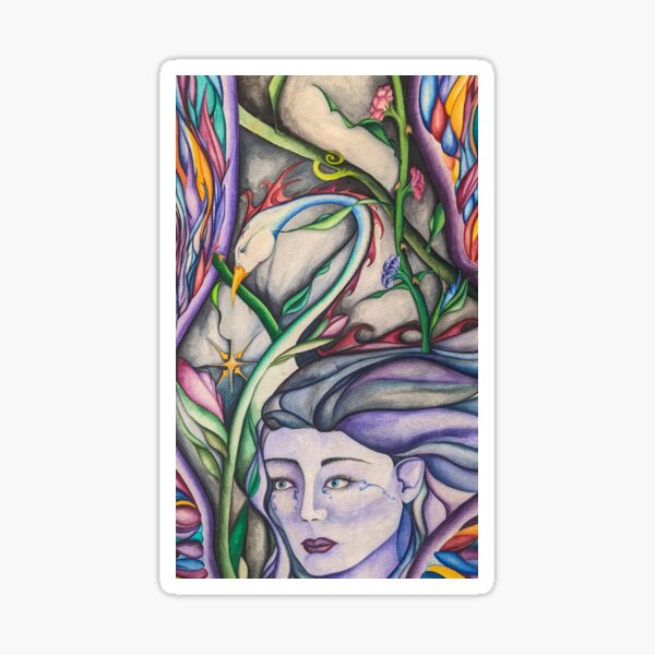 "Angel of Foresight watercolor illustration" Sticker for Sale by ...